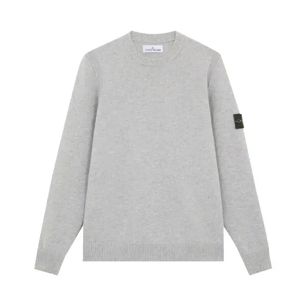 Stone Island Lambs Wool Crewneck 'melange