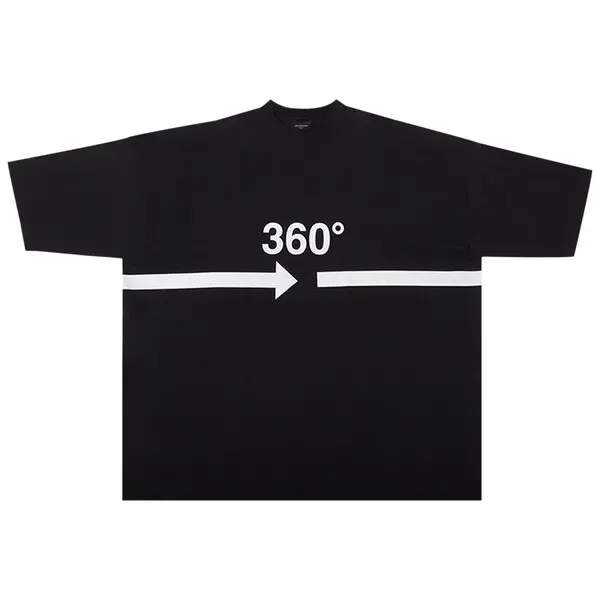 Balenciaga 360 Tubular T-shirt Oversized - Black