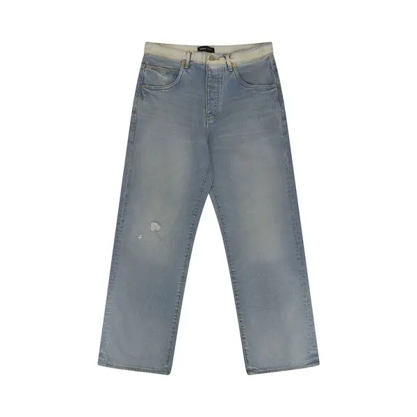 PURPLE BRAND P018 Basalt Distressed 'light Indigo