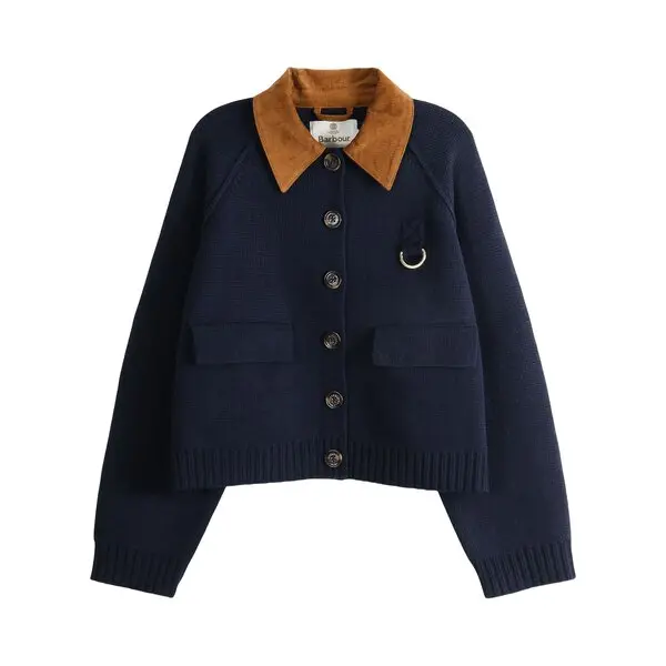 Barbour Alverstone Knitted Cardigan 'navy