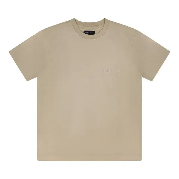 PURPLE BRAND Rice Textured World Wordmark T-shirt