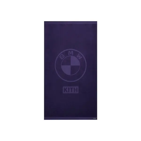 Kith For Bmw Jacquard Towel 'techno Violet - Blue