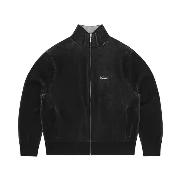 CORTEIZ 2 Tone Ribbed Knit Zip Up