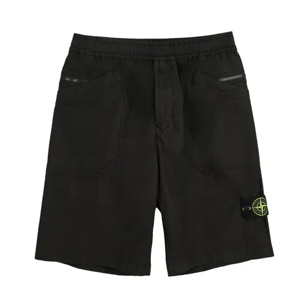 Stone Island Logo Patch Bermuda Short