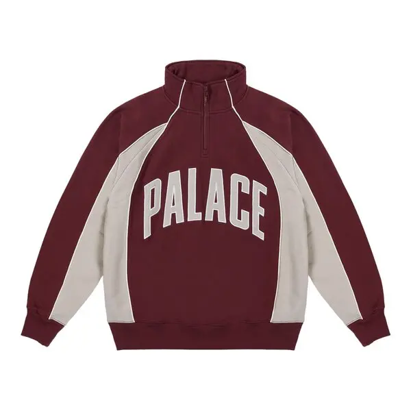 PALACE Courtside Zip 'tawny Port/concrete - Grey