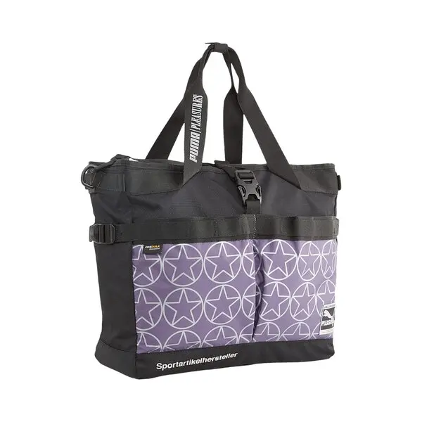 PUMA X Pleasures Tote Bag 'black/purple/charcoal/pantone