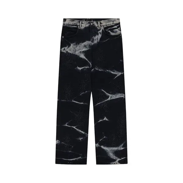 PURPLE BRAND Marble Coated Baggy Fit Jeans