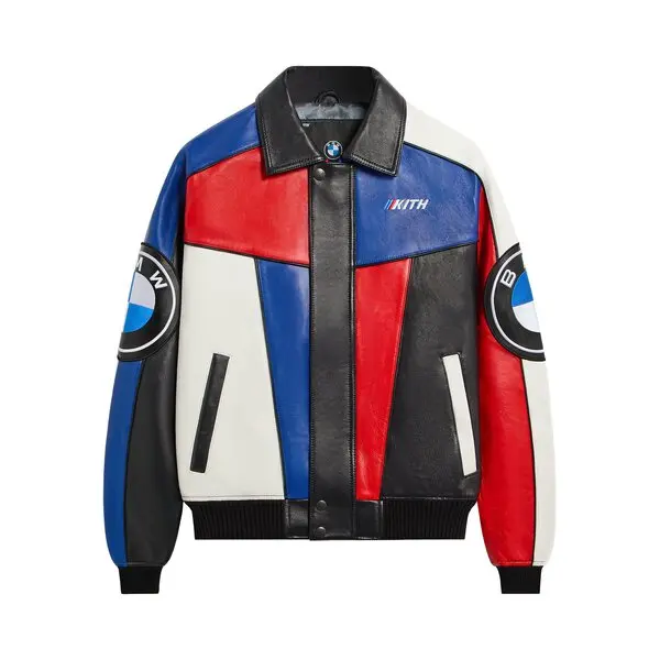 Kith X Avirex For Bmw Leather Jacket 'multi