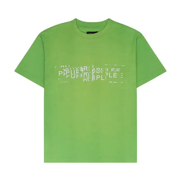 PURPLE BRAND Fluorescent Textured Glitch T-shirt
