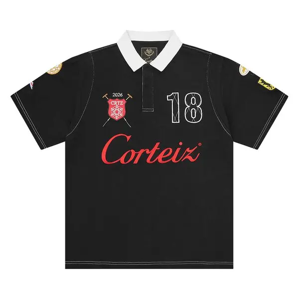 CORTEIZ Alpine Polo Shirt 'classique - Black