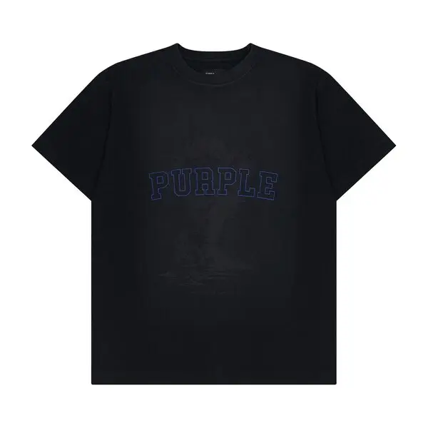 PURPLE BRAND Textured Sky High Tee