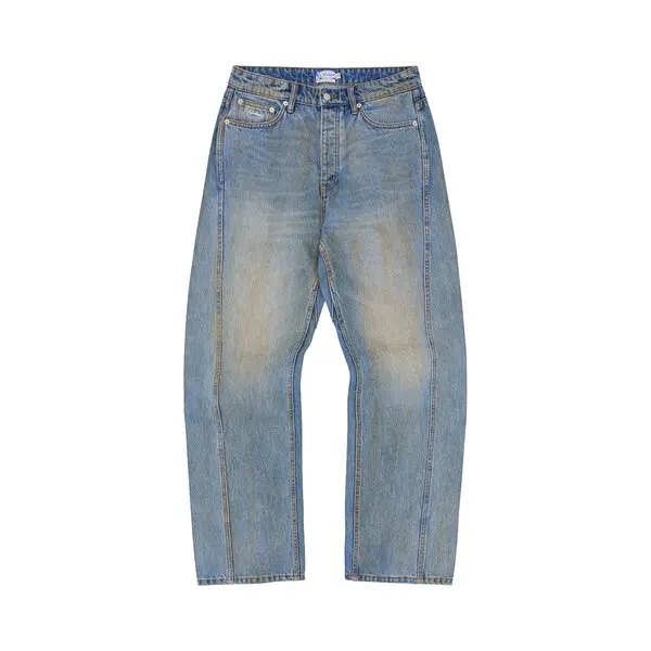 CORTEIZ Ardwear Panel Baggy Jeans 'washed Indigo