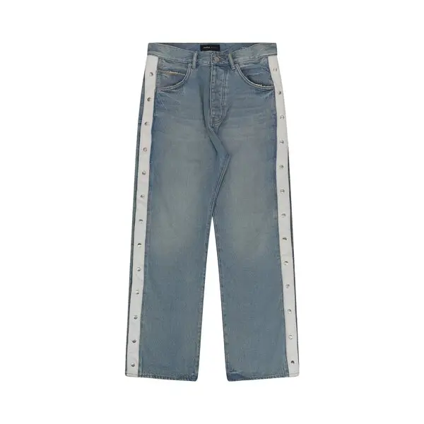 PURPLE BRAND Tearaway Side Snaps Jeans 'light Indigo