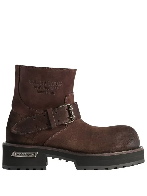 Balenciaga Venom Mini Ankle Boots In Suede