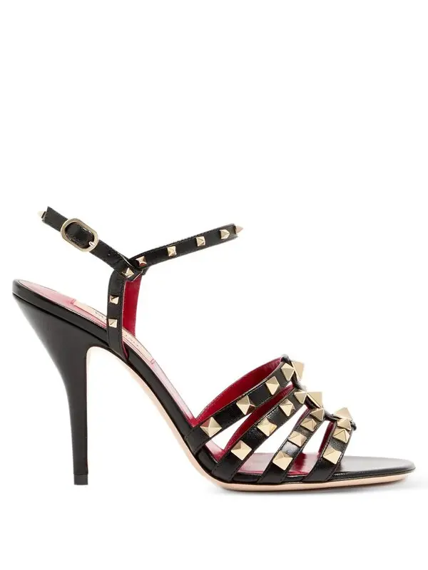 Valentino Garavani Rockstud Sandal In Goatskin 100mm