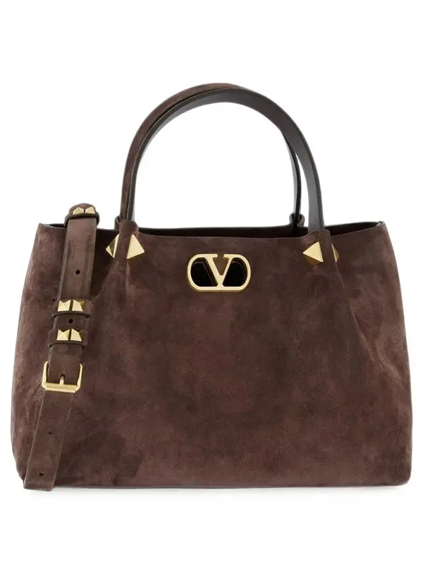 Valentino Garavani Small Soft Shopping Bag In Suede