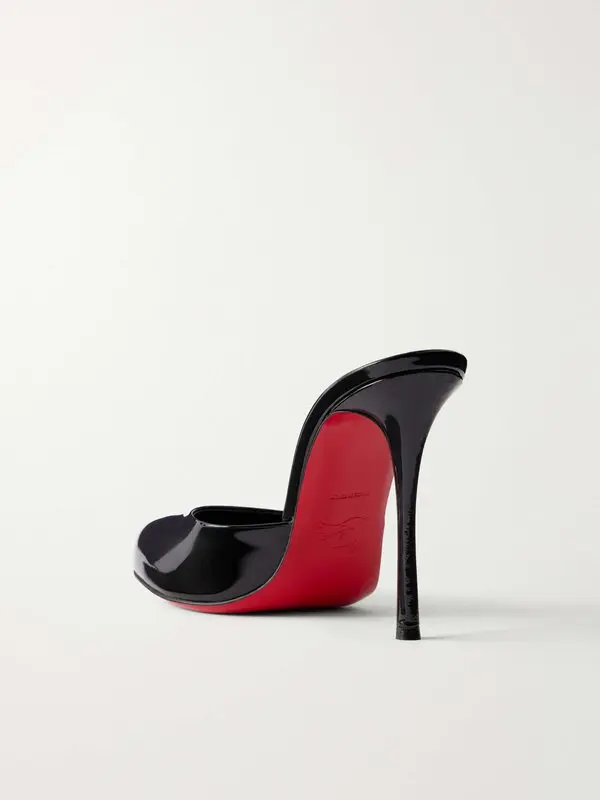 CHRISTIAN LOUBOUTIN Dolly 100 Patent-leather Pumps - Black