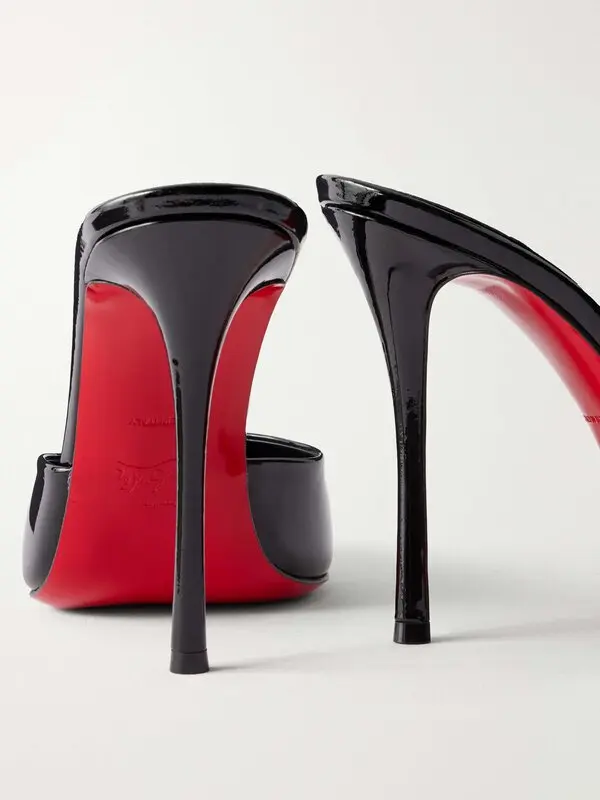 CHRISTIAN LOUBOUTIN Dolly 100 Patent-leather Pumps - Black