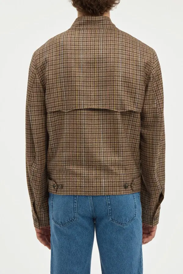 Gabriela Hearst Graham Jacket In Wool Silk Houndstooth
