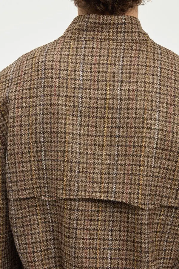 Gabriela Hearst Graham Jacket In Wool Silk Houndstooth