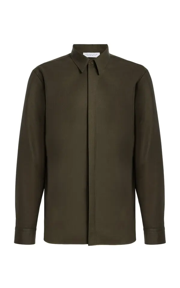 Gabriela Hearst Abbe Shirt In Wool Cashmere Flannel