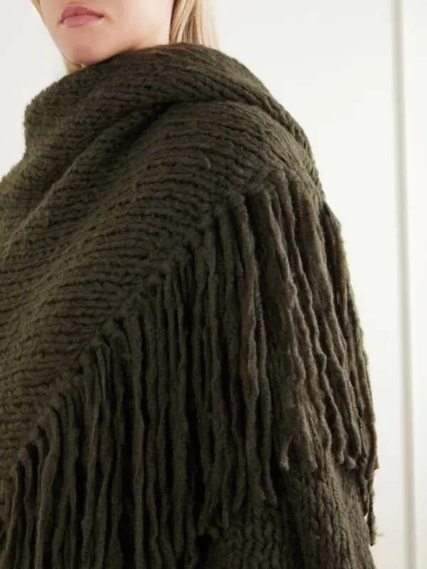 Gabriela Hearst Lauren Fringed Cashmere Wrap