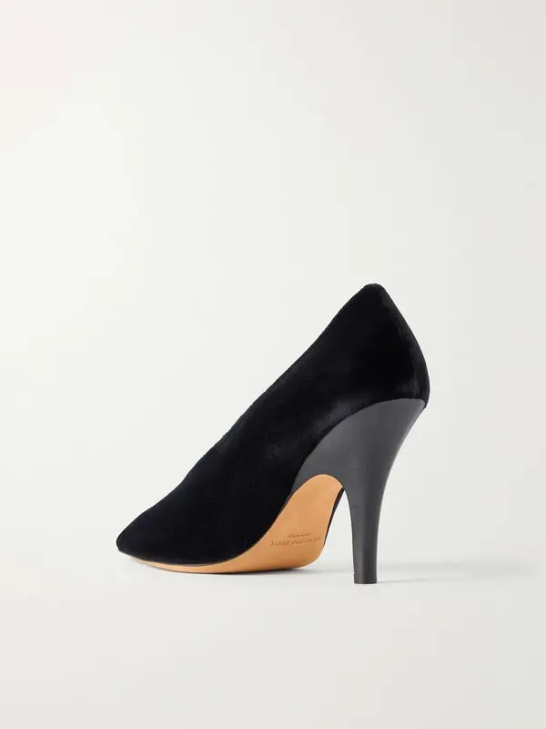 Le Monde Beryl Petra Cotton-velvet Pumps