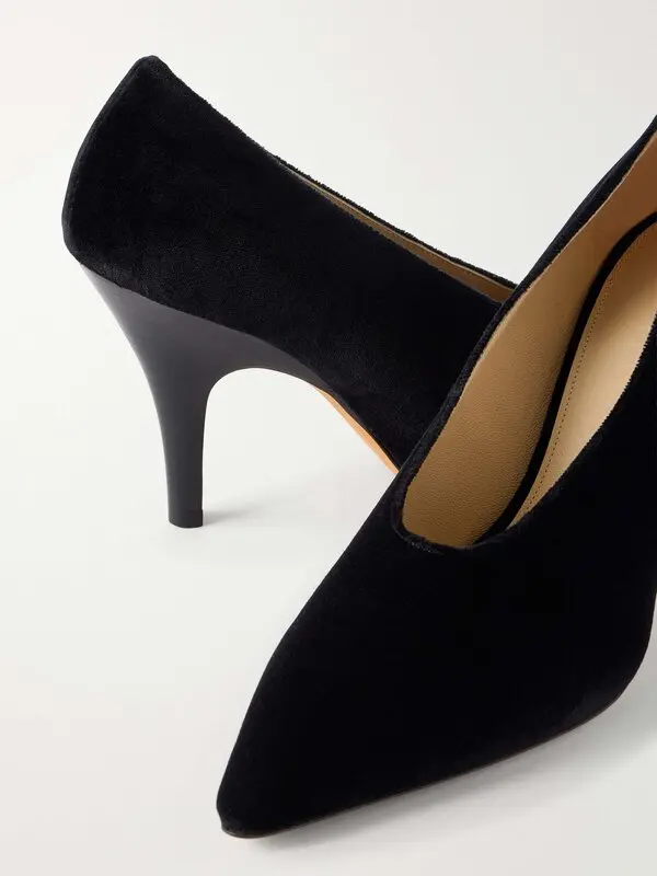 Le Monde Beryl Petra Cotton-velvet Pumps