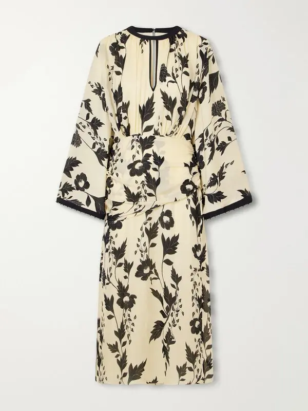 Johanna Ortiz Floral-print Silk-georgette Maxi Dress