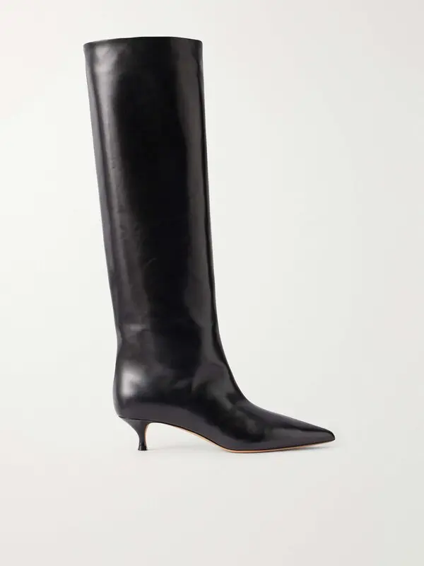 Le Monde Beryl Babouche Leather Knee-high Boots