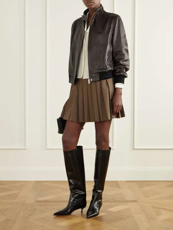 Le Monde Beryl Babouche Leather Knee-high Boots