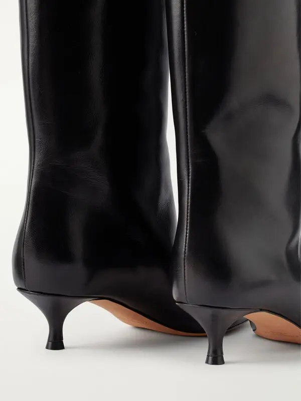 Le Monde Beryl Leather Knee-high Boots - Black