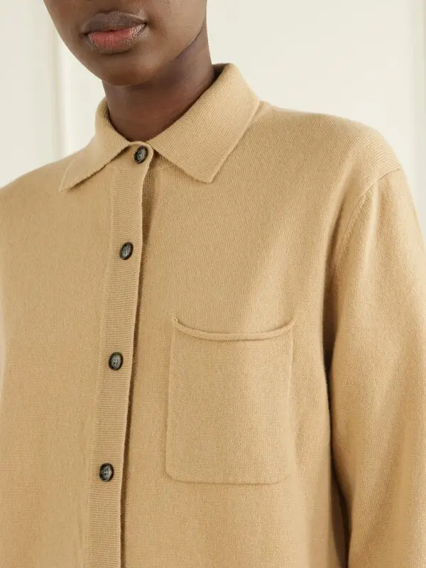 ALLUDE Cashmere Cardigan - Brown