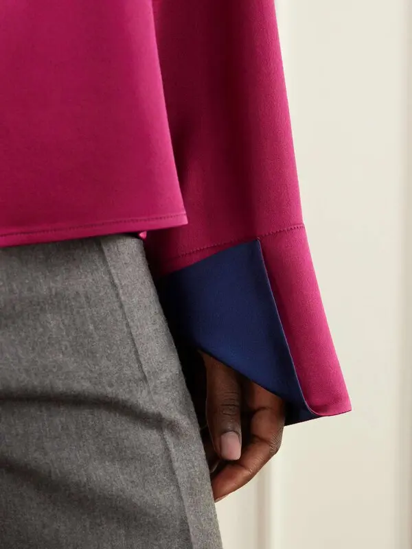 Stella McCartney Tie-detailed Satin Blouse