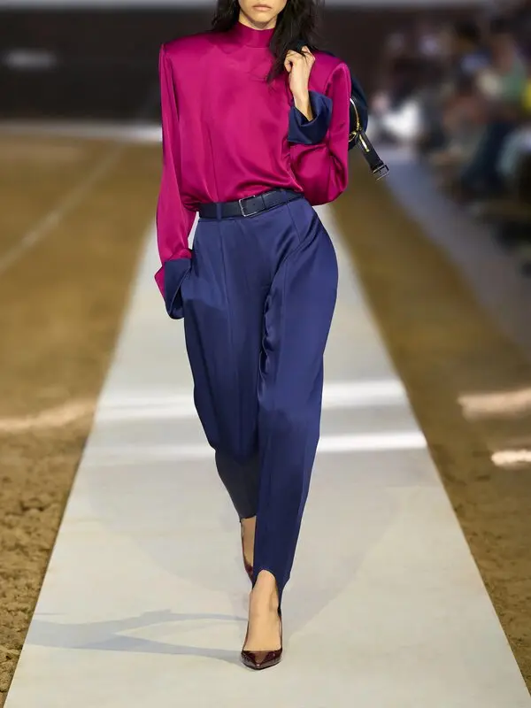 Stella McCartney Tie-detailed Satin Blouse