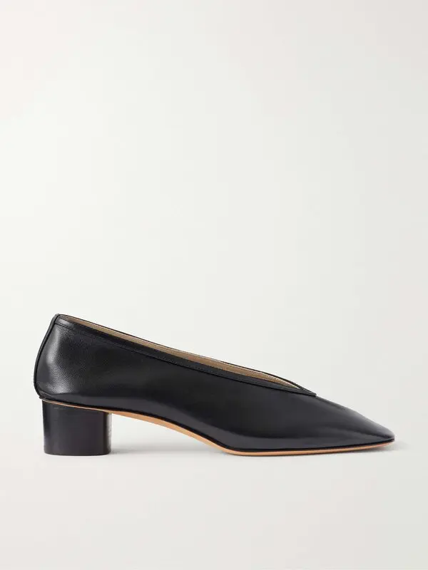 Le Monde Beryl Luna Leather Pumps - Black