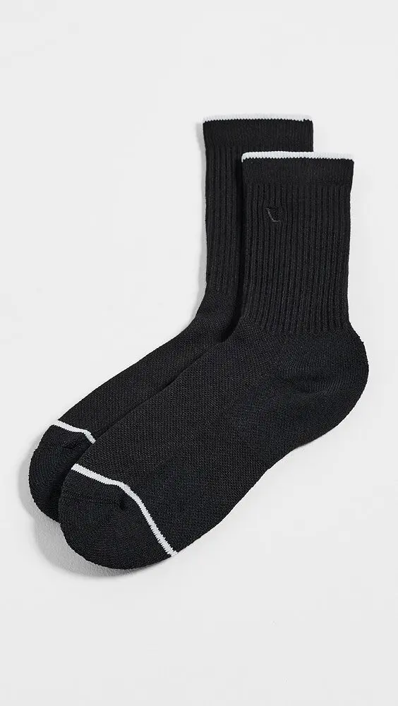 Vuori V1 Crew Sock 2.0 - Black
