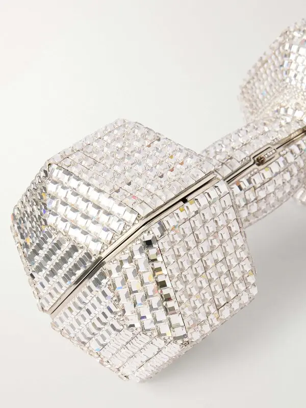 Judith Leiber Disco Crystal-embellished -tone Clutch