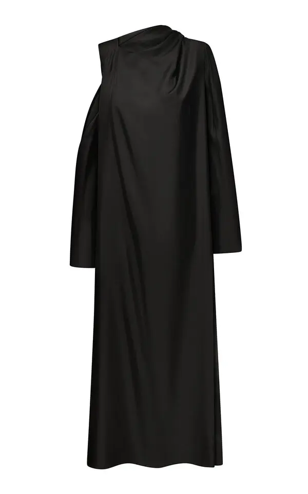 DI STAVNITSER Rebeca Silk Maxi Dress - Black