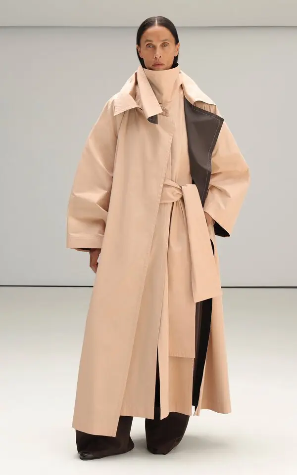DI STAVNITSER Double Cotton-blend Trench Coat - Pink