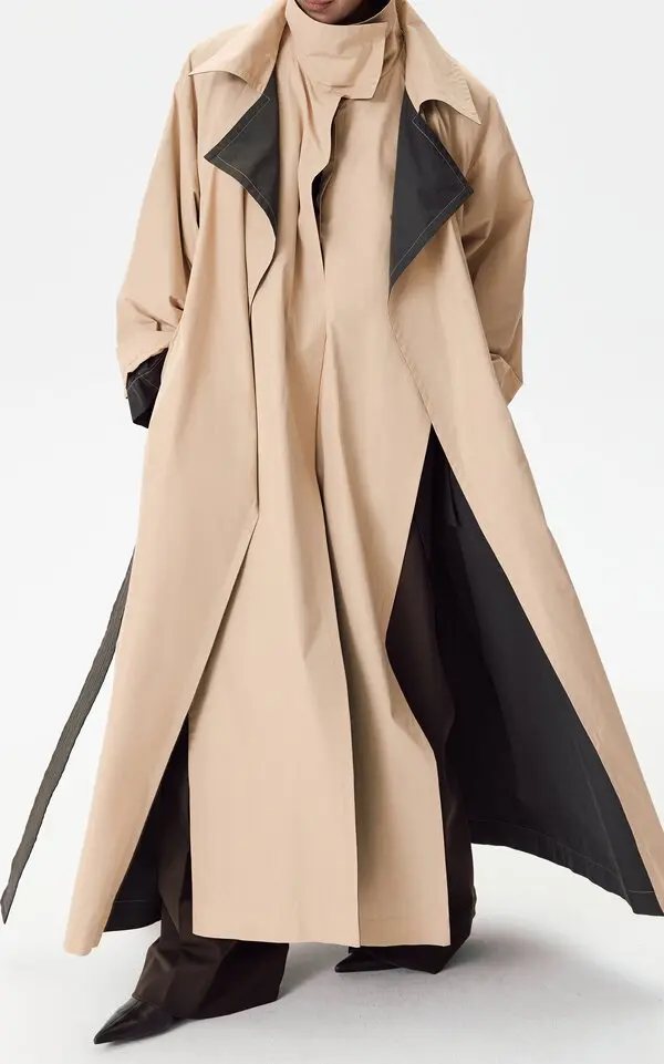 DI STAVNITSER Double Cotton-blend Trench Coat - Pink