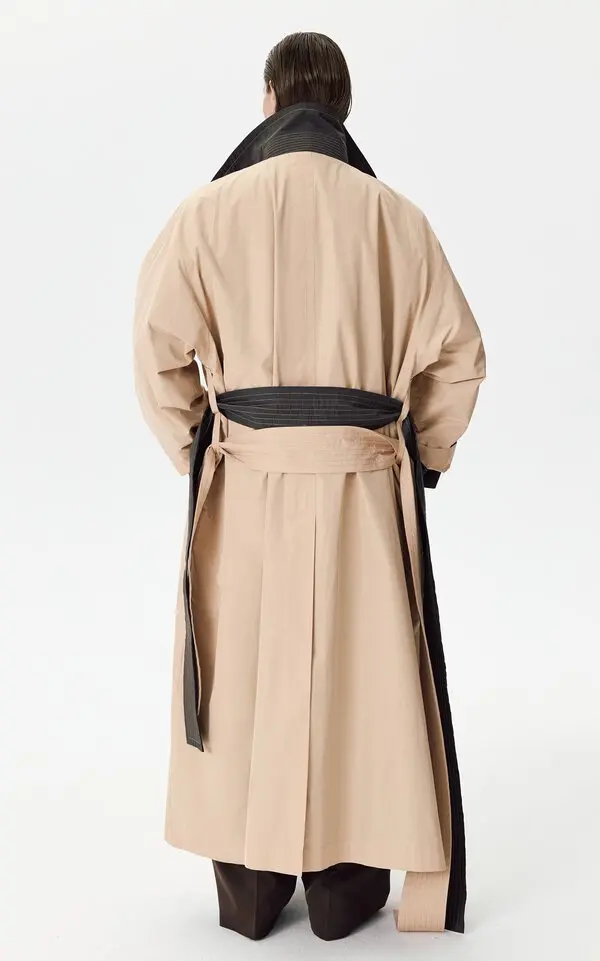 DI STAVNITSER Double Cotton-blend Trench Coat - Pink