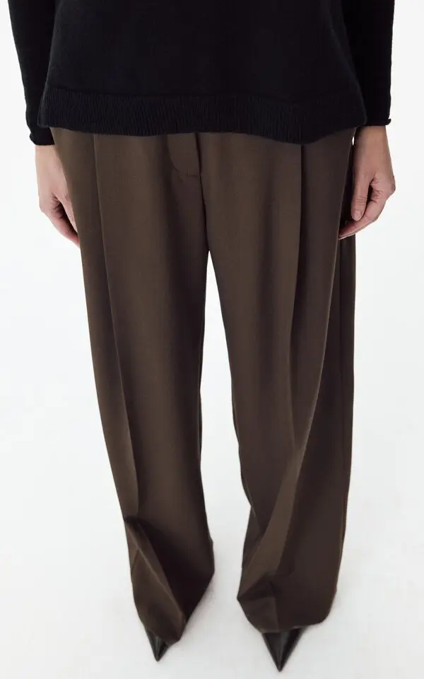 DI STAVNITSER Gentleman Wool Pants - Brown
