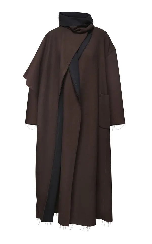 DI STAVNITSER Diana Wool-blend Coat - Brown