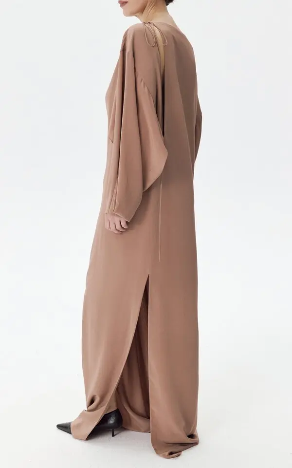 DI STAVNITSER Scandal Silk Maxi Dress - Pink