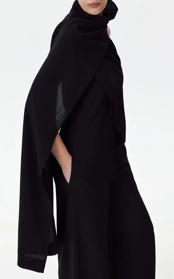 DI STAVNITSER Asymmetry Wool Jumpsuit