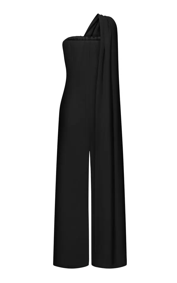 DI STAVNITSER Asymmetry Wool Jumpsuit