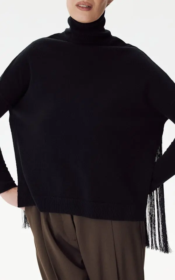 DI STAVNITSER Fringe Cashmere-wool Top