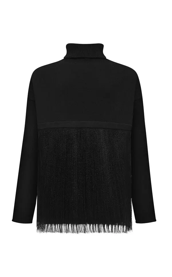 DI STAVNITSER Fringe Cashmere-wool Top