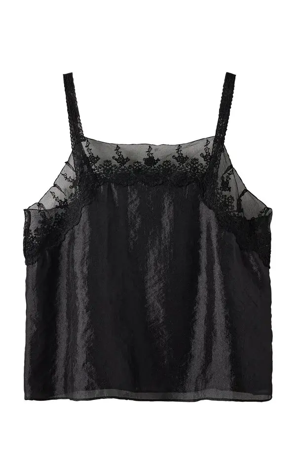 THE GARMENT Gilian Flower Top - Black